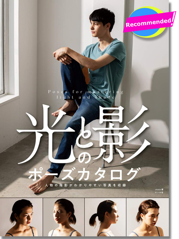 Poses for Mastering Light and Shade Reference Book - Anime Books