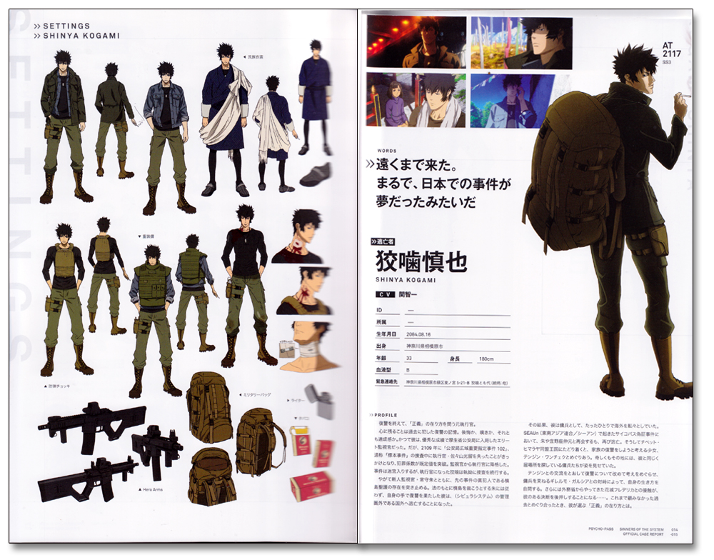 Psycho-Pass Sinners of the System (SS) Official Case Report Art Book ...