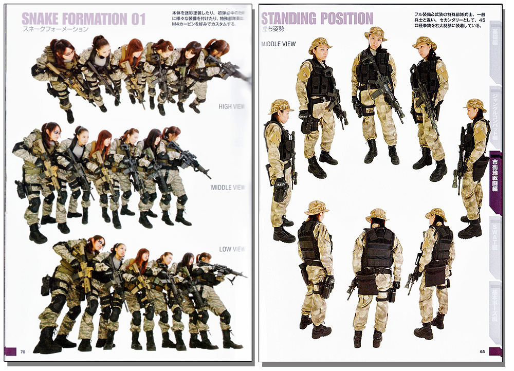 Real Action Pose Drawing Reference Book - Gun Action Guide - Anime Books