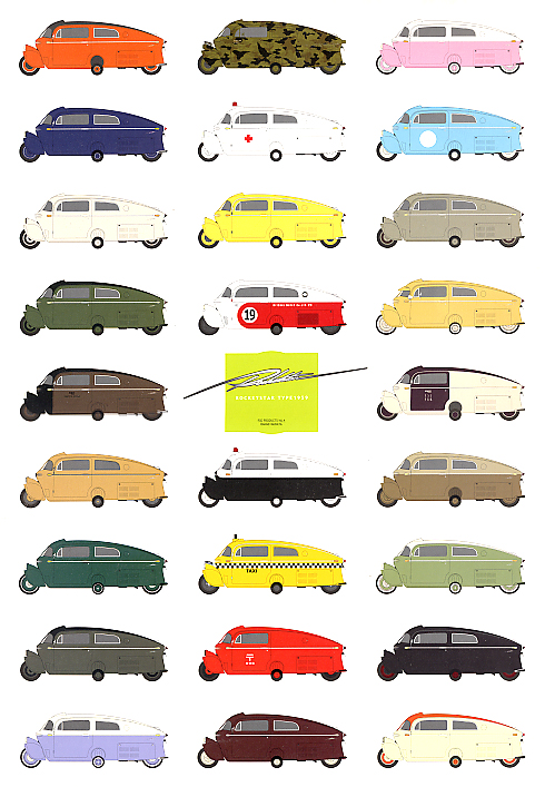 Range Murata - ROCKETSTAR TYPE 1959 PSE PRO Print with Die Cast Car ...
