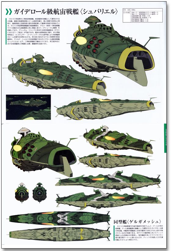 Space Battleship Yamato 2199 Setting Vol.2 Art Book - [GARMILLAS ...