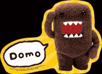 Sticker: Domo-Kun - Domo 3D Salute - Anime Books