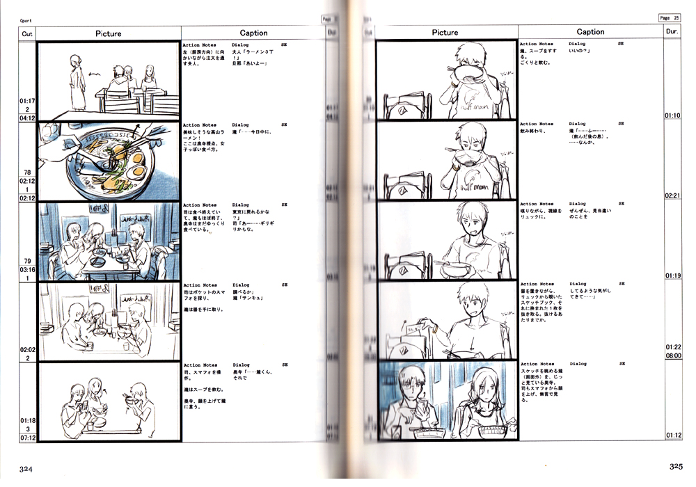 Storyboard by Makoto Shinkai Vol. 2 - Your Name. Book - Anime Books