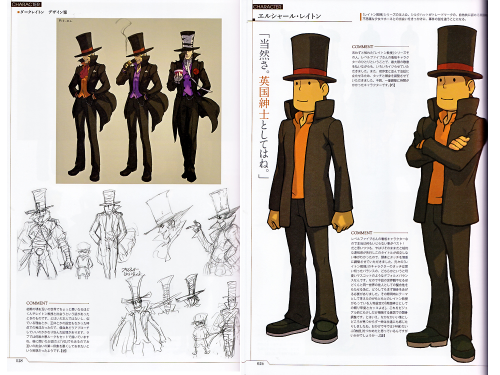 The Art of Professor Layton VS Gyakutensaiban Official Art Book - Anime ...