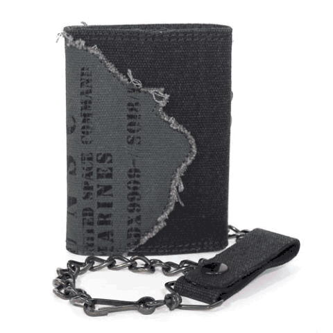 Wallet: Halo 3 - Torn Patch w/ Chain - Anime Books