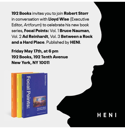 192 Books presents Robert Storr and Lloyd Wise launching Heni 'Focal ...