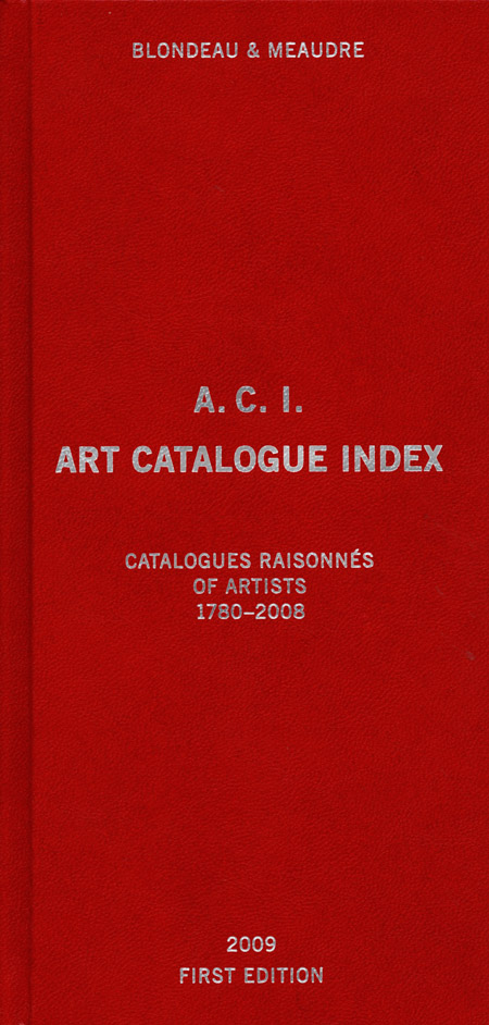 A.C.I., Art Catalogue Index - ARTBOOK|D.A.P.