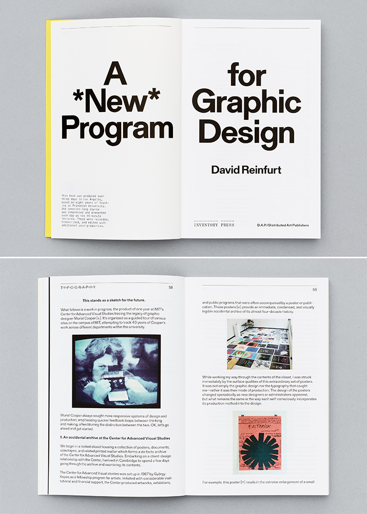 A New Program for Graphic Design - ARTBOOK|D.A.P.