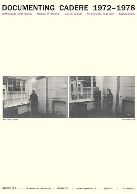 André Cadere: Documenting Cadere, 1972-1978 - ARTBOOK