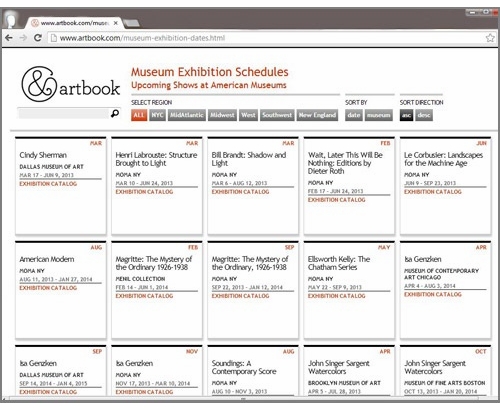 Announcing the ARTBOOK | D.A.P. Interactive Museum Exhibition Schedule!