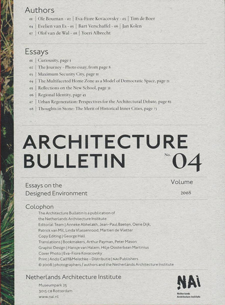 Architecture Bulletin 04 - ARTBOOK|D.A.P.