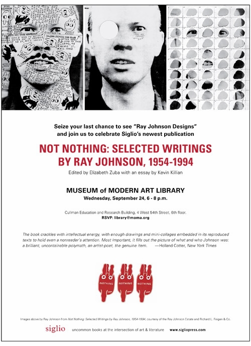 Celebrate 'Ray Johnson: Not Nothing' at the MoMA Library Wednesday Night
