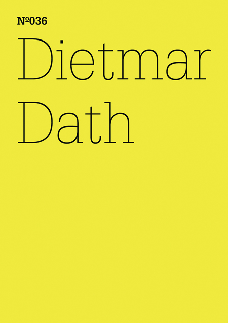 Dietmar Dath: Girl's Calligraphy Exercise - ARTBOOK