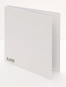Donald Judd Art Monographs and Museum Exhibition Catalogs