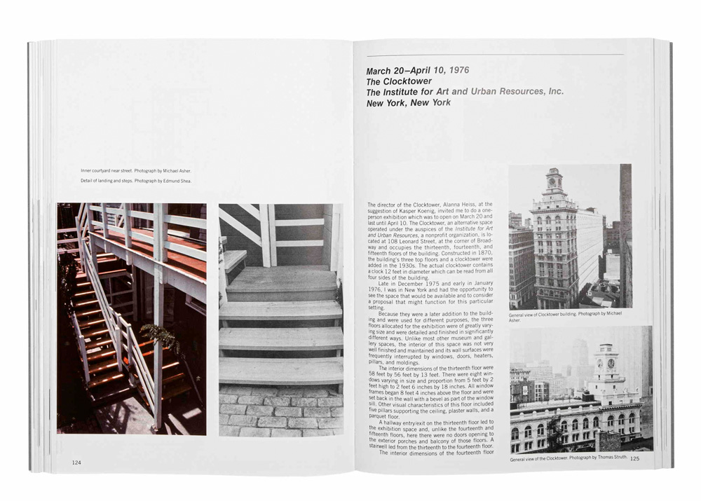 Michael Asher: Writings 1973–1983 on Works 1969–1979 - ARTBOOK