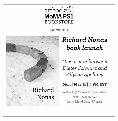 Artbook @ MoMA PS1 presents the launch of 'Richard Nonas'