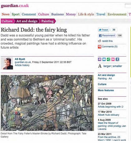Richard Dadd: The Artist and the Asylum, in the Media
