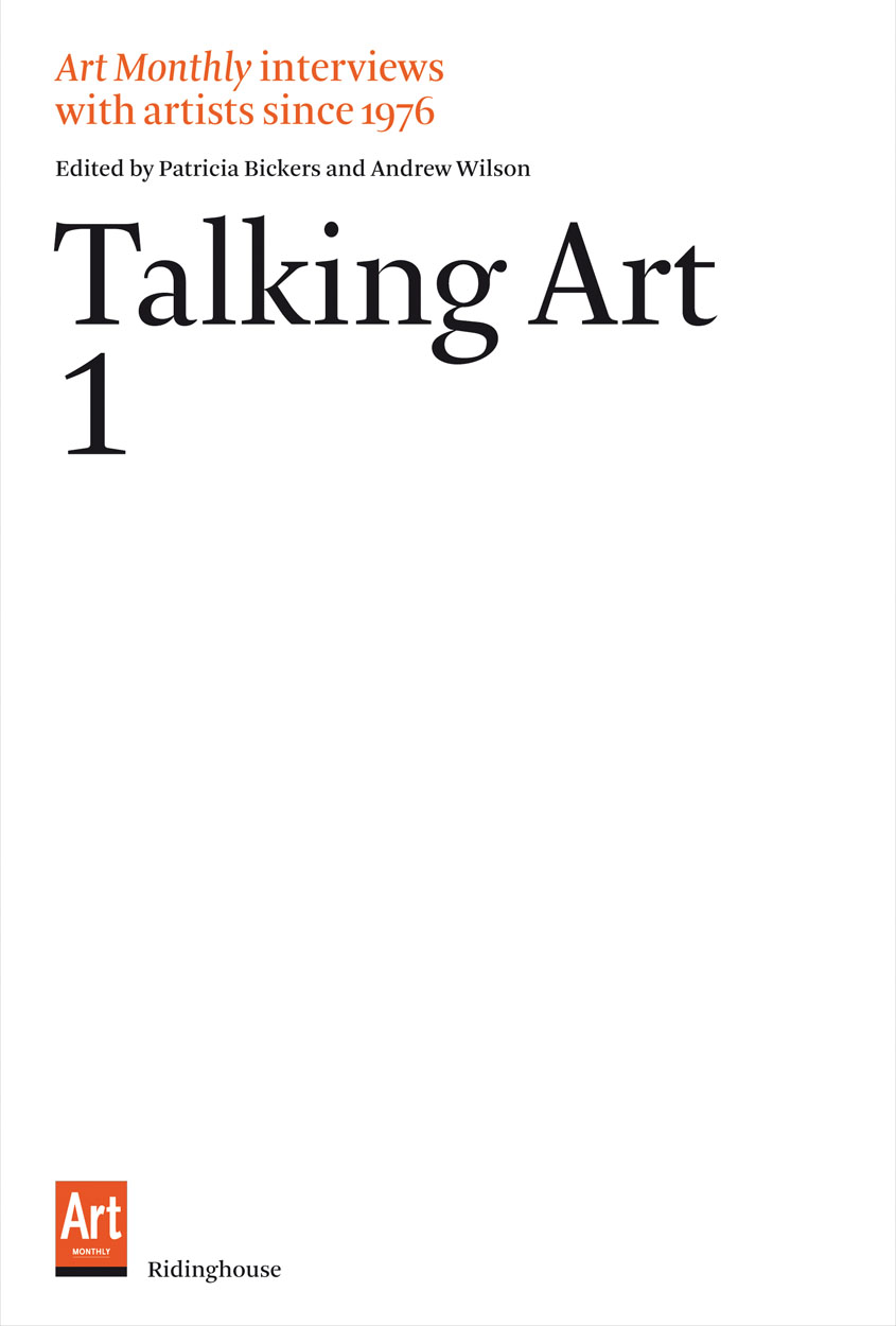 Talking Art 1: Interviews With Artists Since 1976 - ARTBOOK