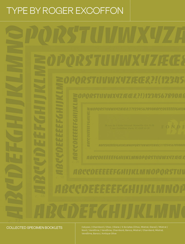 Type by Roger Excoffon - ARTBOOK|D.A.P.