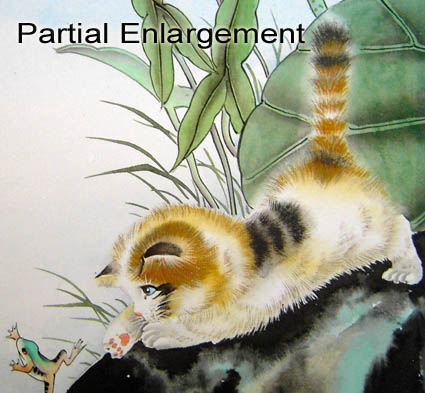 Chinese Painting Scrolls - Cats & Flowers, Chinese Brush Paintings ...