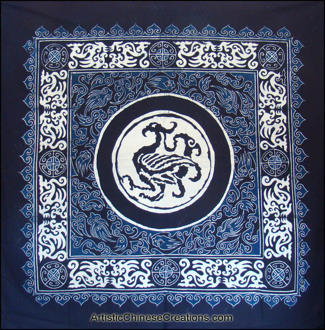 Chinese Batik Wall Hanging - Phoenix Symbol, Chinese Wall Hanging ...
