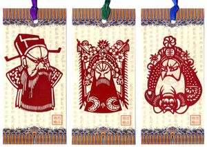 Chinese Bookmarks with Traditional Chinese Paper Cuts - Chinese Opera ...