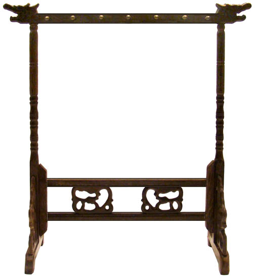 Chinese Calligraphy Brush Stand - Large Wooden Dragon Stand, Asian Art ...