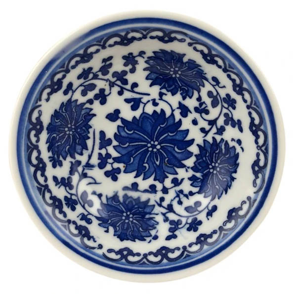 Chinese Blue & White Ceramic Dish - Floral (Set of 4), Chinese ...