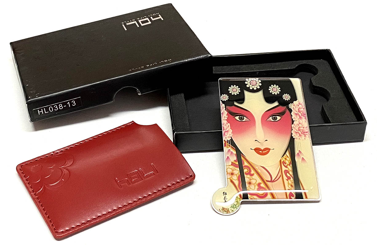 Stainless Steel Compact Mirror With Cover - Chinese Opera, Chinese ...
