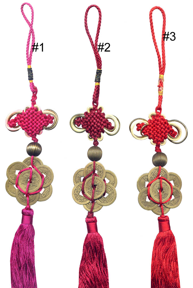 Chinese Feng Shui Knots - Lucky Coins / Wealth, Chinese Traditional Knots