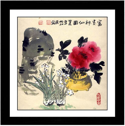 Framed Chinese Painting - Flowers, Asian Paintings, Traditional Chinese Art