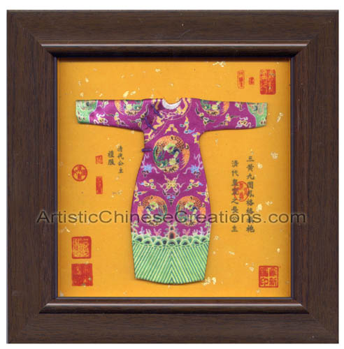Chinese Framed Art - Miniature Costume #7, Ancient Chinese Clothing ...