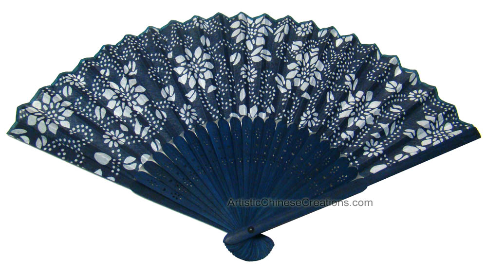Chinese Folding Fan - Flowers, Chinese Fans, Asian Fans, Oriental Fans