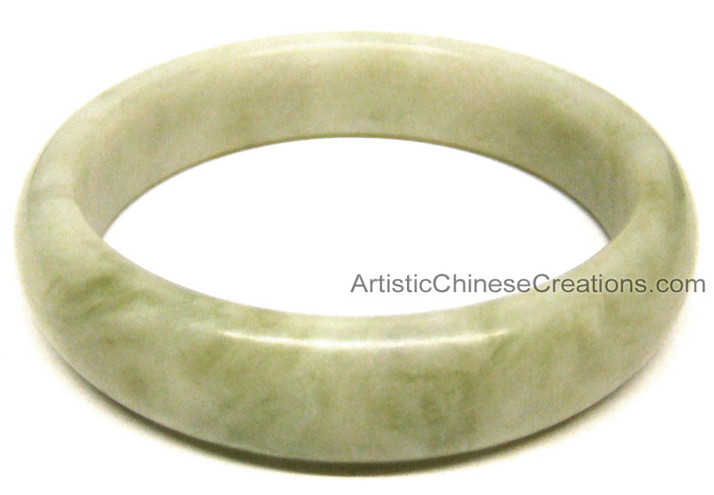 Chinese Jade Bangle, Green Jade Bracelets, Chinese Jewelry