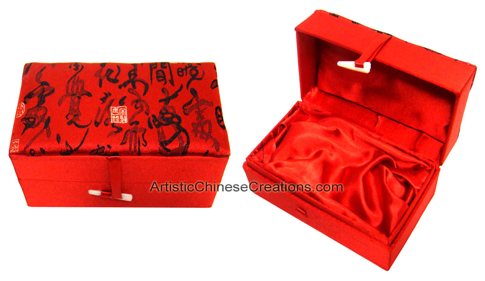 Chinese Jewelry Box - Chinese Calligraphy Symbols, Dragon Jewelry Box