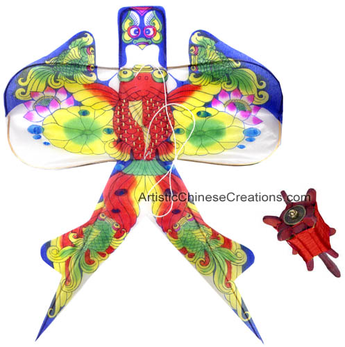 Chinese Kite - Fishes & Lotus, Chinese Fish Kites, China Kites