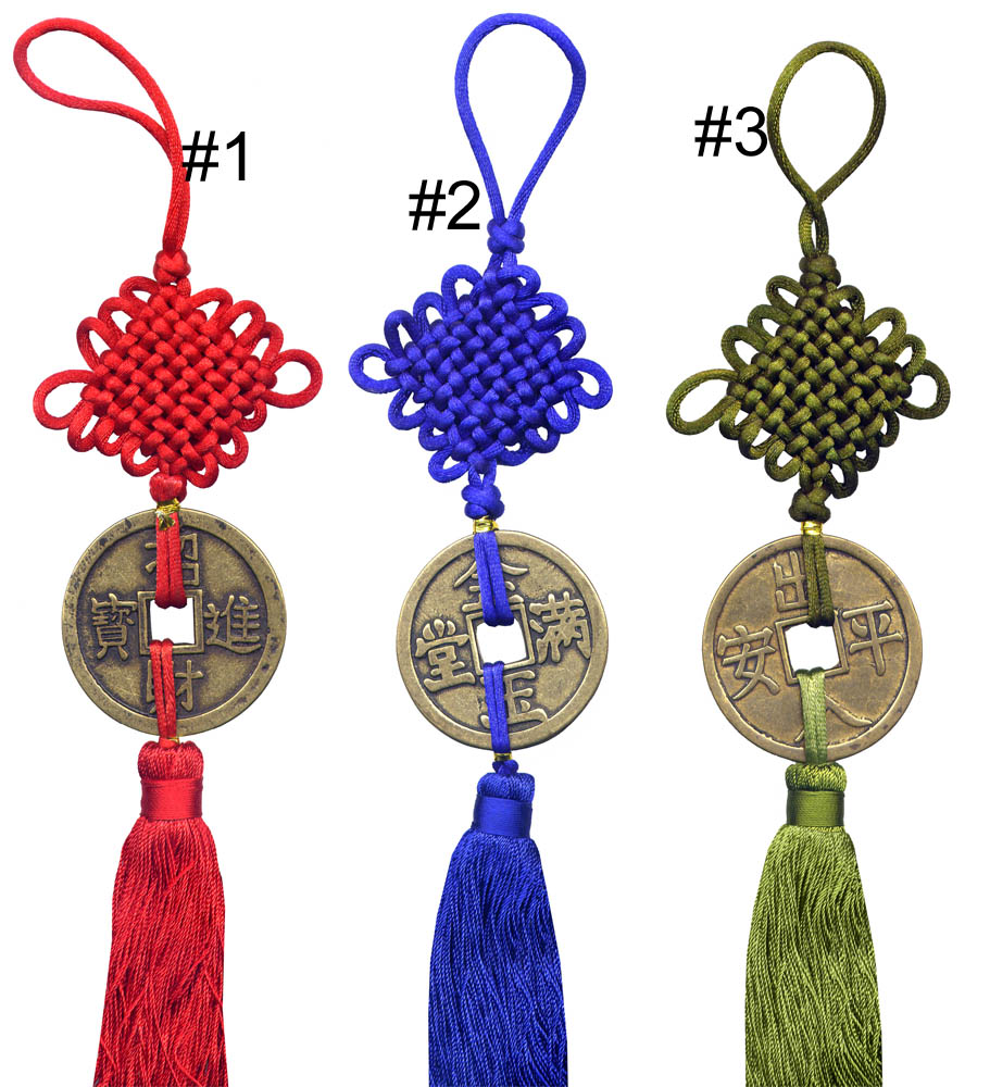 Chinese Knots - Large FengShui Coin, Chinese Feng Shui Knots, Chinese ...