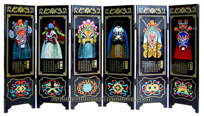 Chinese Mini Screens, Oriental Folding Screens, Oriental Home Decor ...