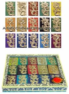 Chinese Painting / Calligraphy Ink Stick Set - Dragon (Fifteen Colors ...