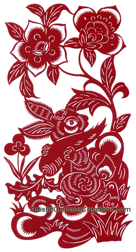 Chinese Paper Cuts - Chinese Zodiac Symbols / Rabbit, Chinese Arts ...