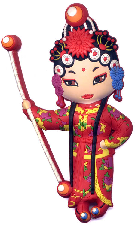Chinese Refrigerator Magnet - Chinese Opera Mask, Asian Home Decor ...
