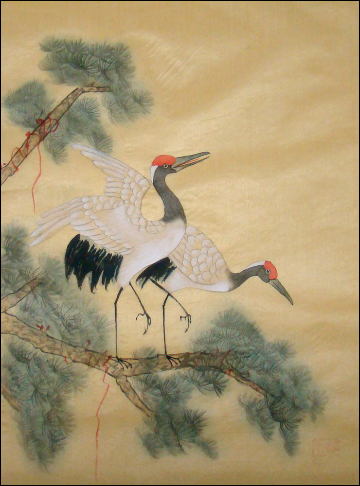 Chinese Painting Of Cranes