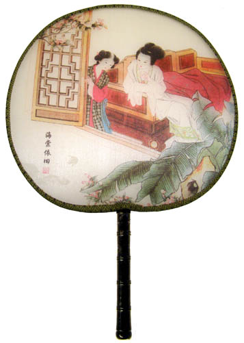 Chinese Silk Hand Fan - Princess #29, Traditional Chinese Fans, Silk Fans