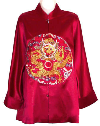 Chinese Silk Jacket - Dragon, Dragon Jacket, Embroidered Jacket