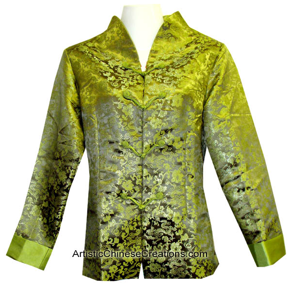 Chinese Silk Jacket - Dragons, Chinese Clothing, Oriental Clothing