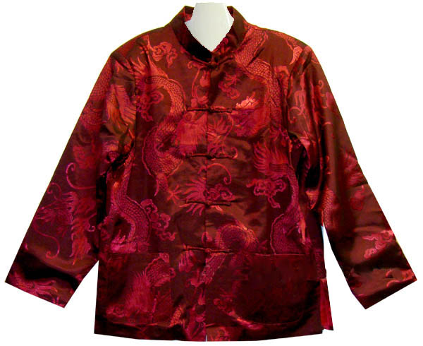 Chinese Silk Jacket - Dragons, Mens Clothing, Mens Apparel