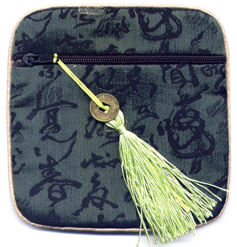 Chinese Silk Purse - Chinese Calligraphy Symbols, Chinese Silk Purses ...