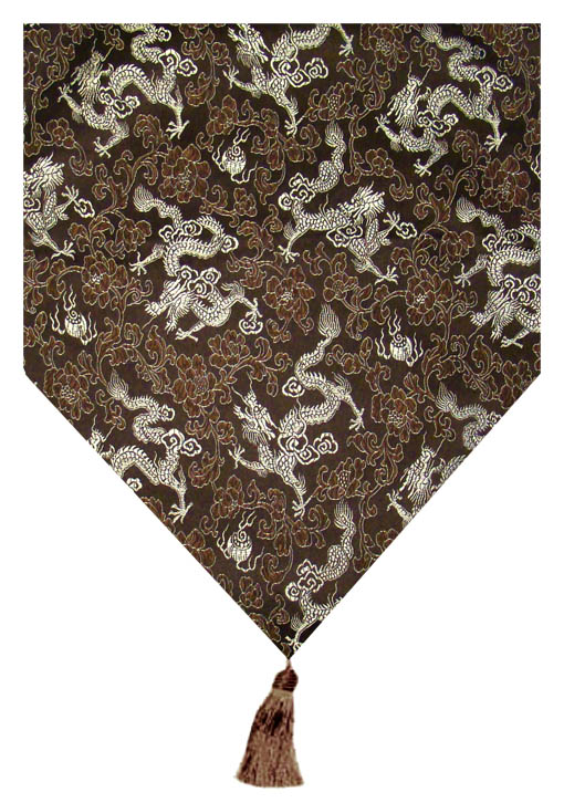 Chinese Silk Table Runner - Dragons, Brocade Table Runners