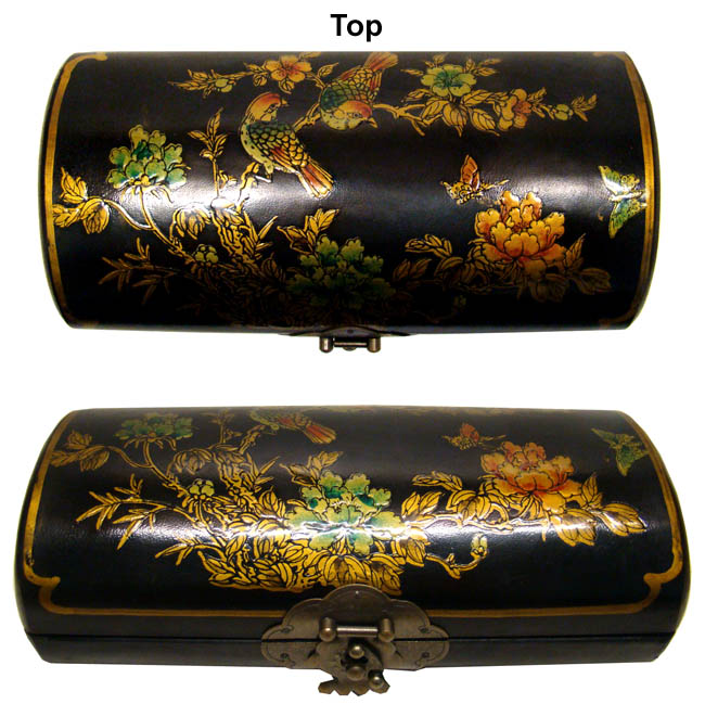 Chinese Wooden Jewelry Box - Birds & Flowers, Chinese Gifts For Ladies ...