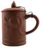 Chinese Yi Xing Clay Mug - Embossed Floral - Coffee Brown, Asian ...